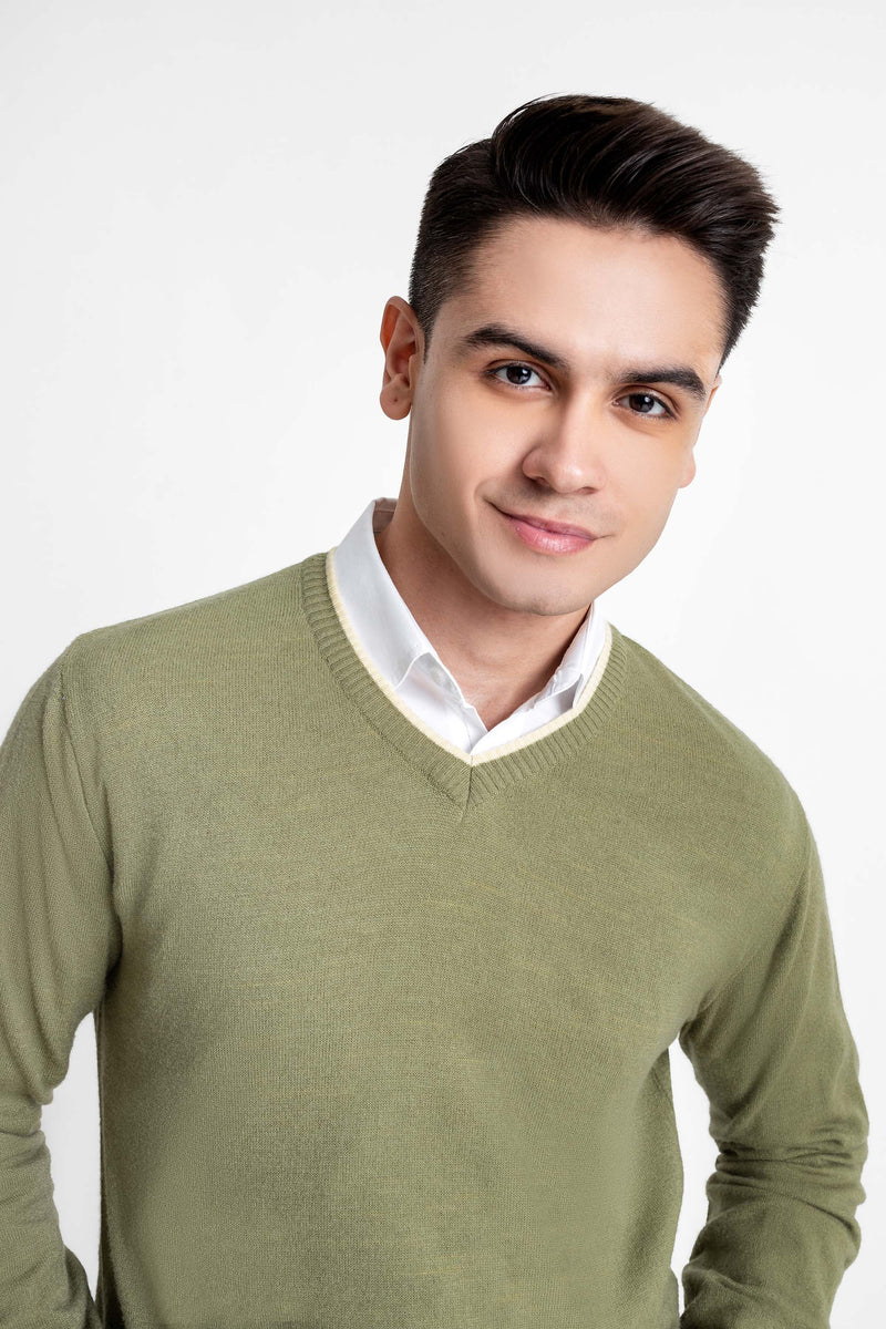 The Olive Sweater – Carom.pk