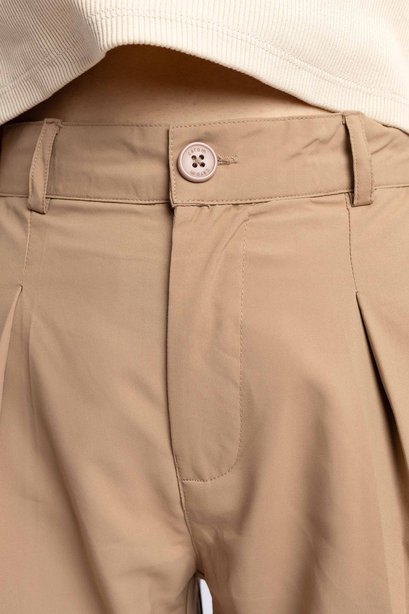The Tan Straight Fit Pants – Carom.pk